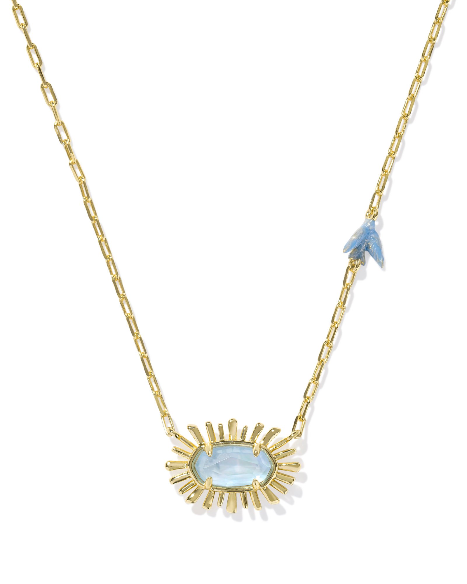 Elisa Bird Gold Short Pendant Necklace | Kendra Scott