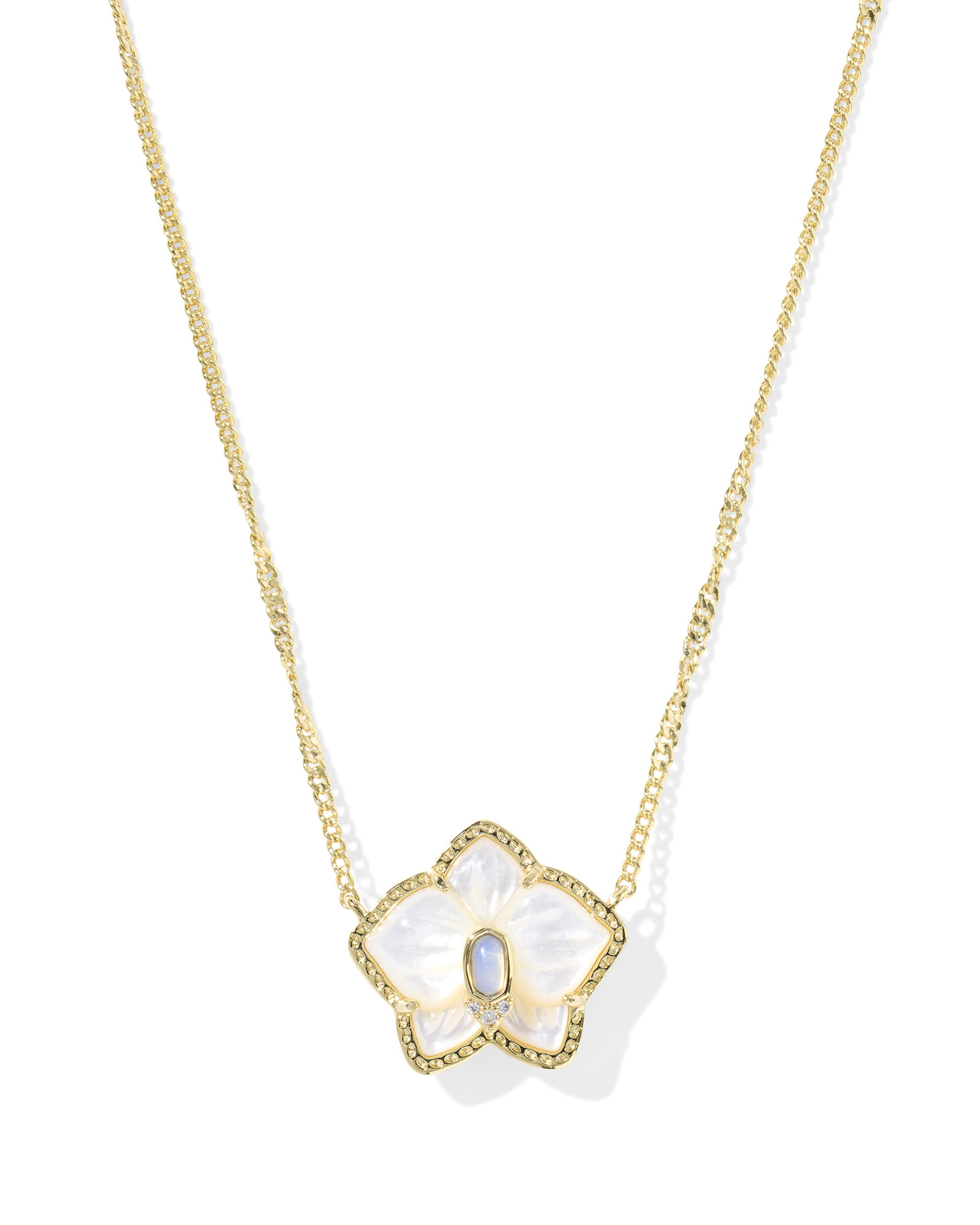 Joelle Orchid Gold Short Pendant Necklace | Kendra Scott