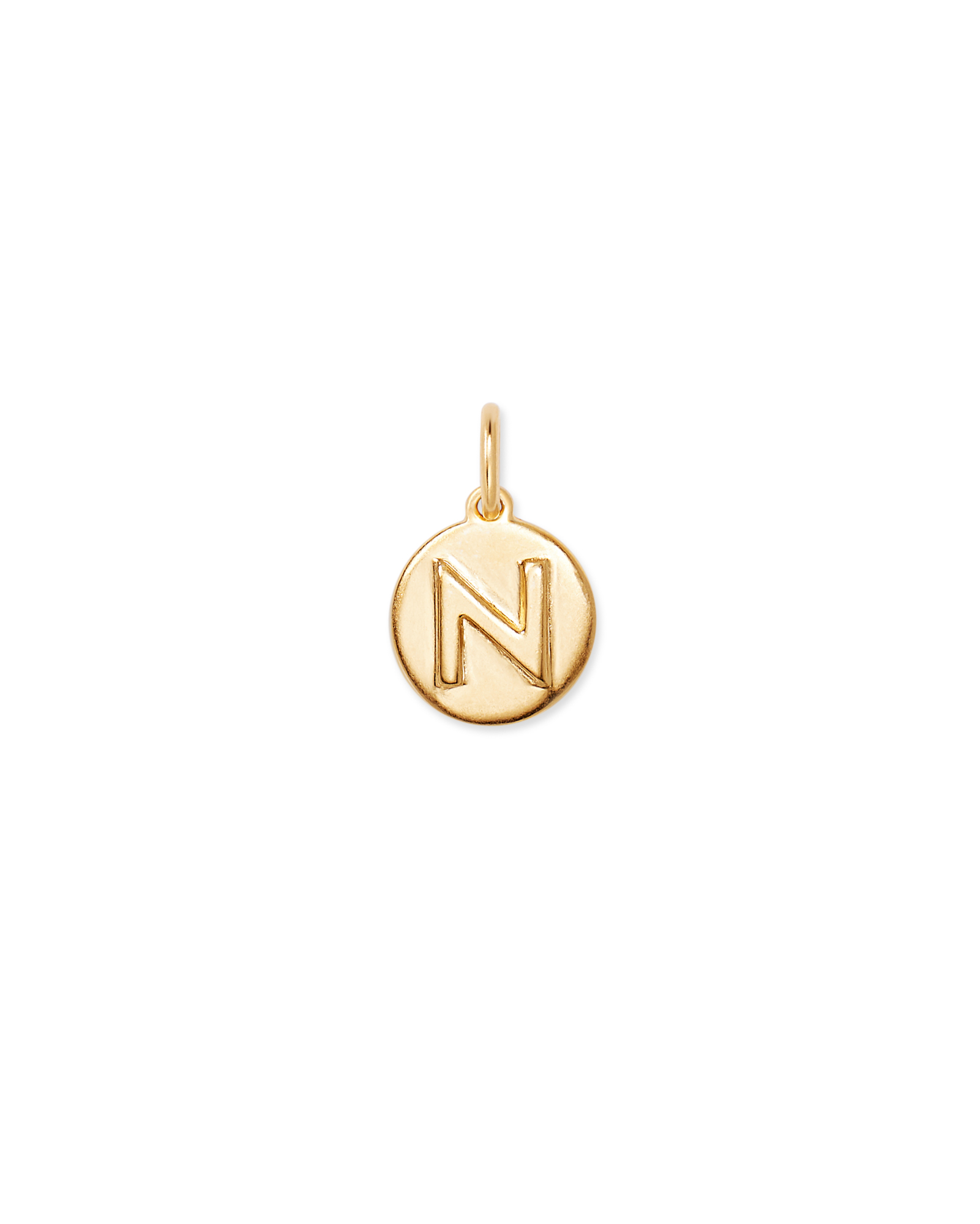 Letter N Coin Charm in 18k Gold Vermeil | Kendra Scott