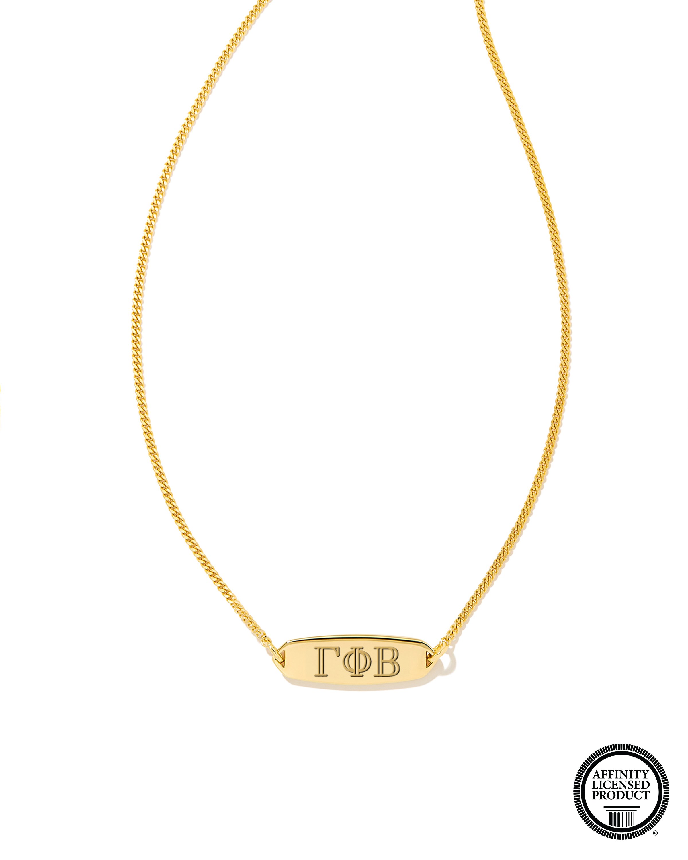Gamma Phi Beta Pendant Necklace in 18k Gold Vermeil | Kendra Scott