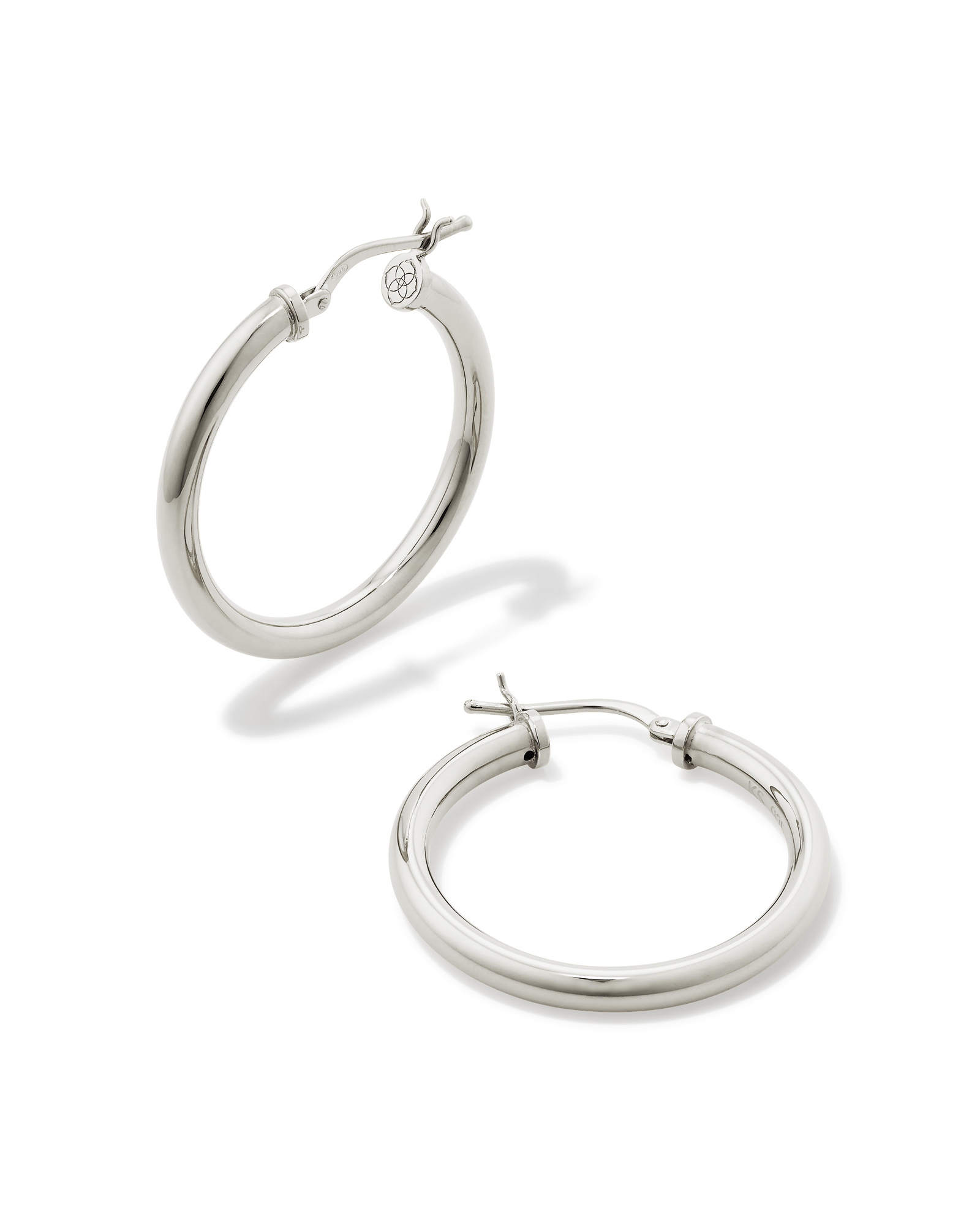 Tube Medium 30mm Hoop Earrings in Sterling Silver | Kendra Scott