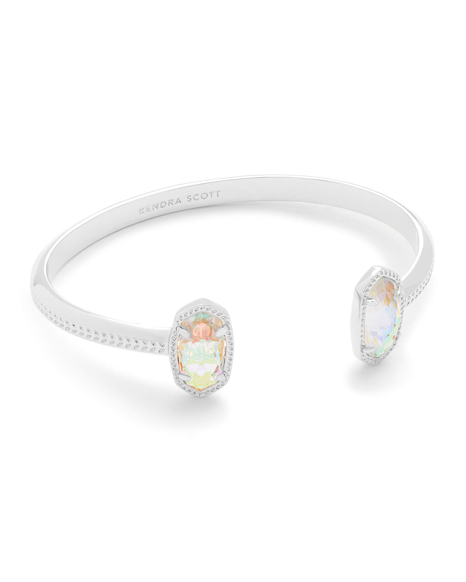 Elton Silver Cuff Bracelet in Dichroic Glass | Kendra Scott