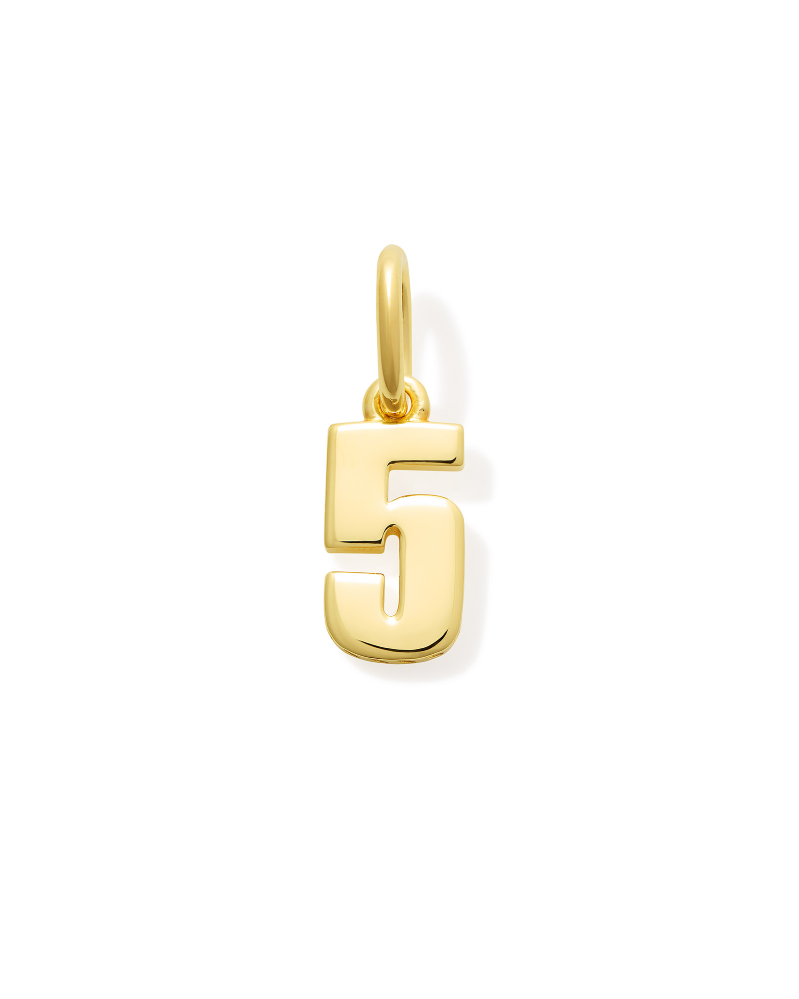 Metal Number 5 Charm in 18k Gold Vermeil | Kendra Scott
