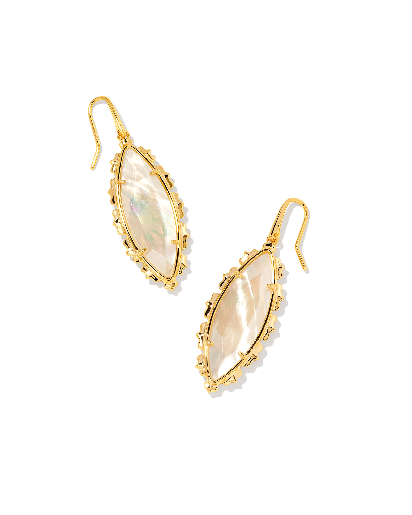 Genevieve Gold Drop Earrings in Ivory Mother-of-Pearl | Kendra Scott