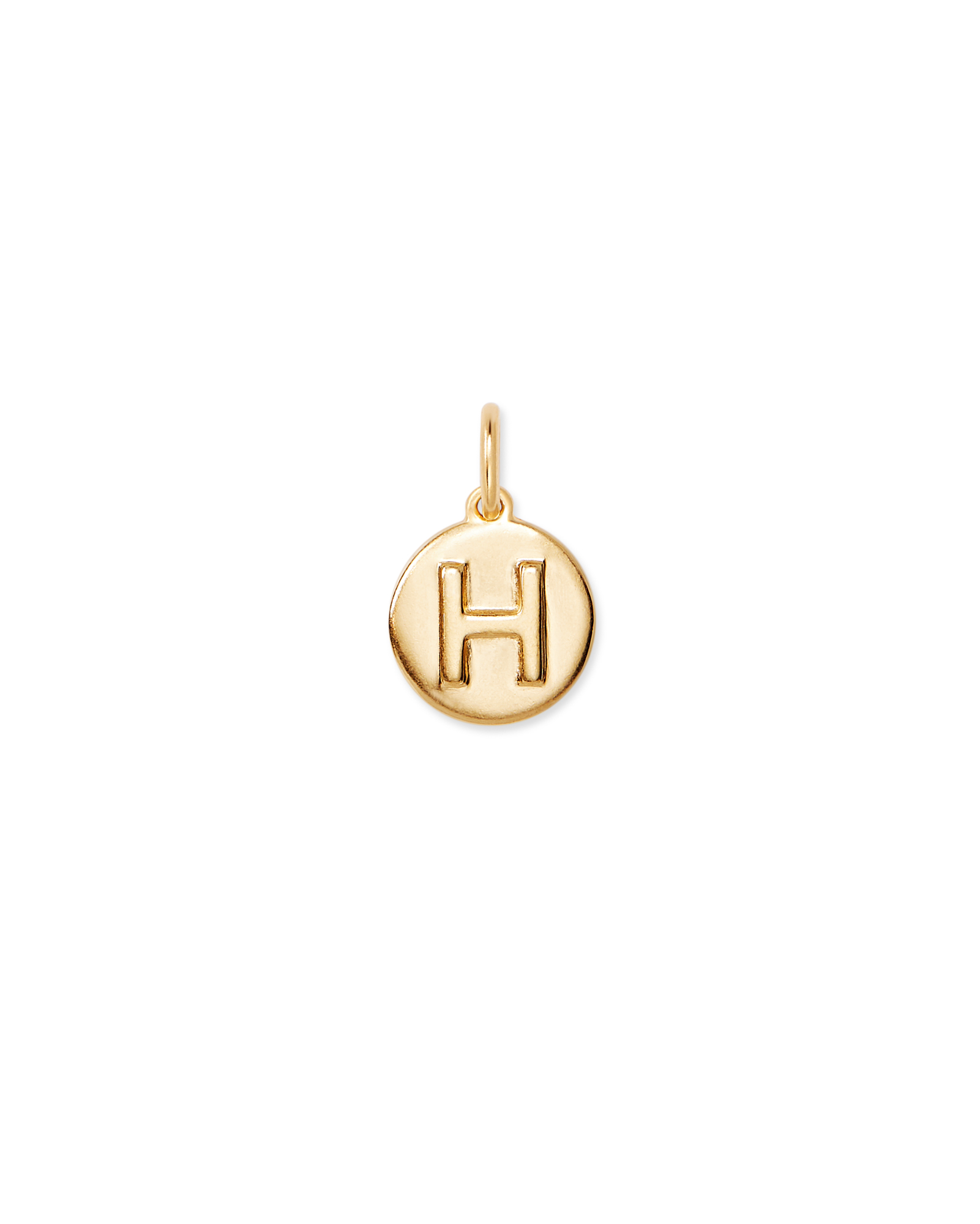 Letter H Coin Charm in 18k Gold Vermeil | Kendra Scott