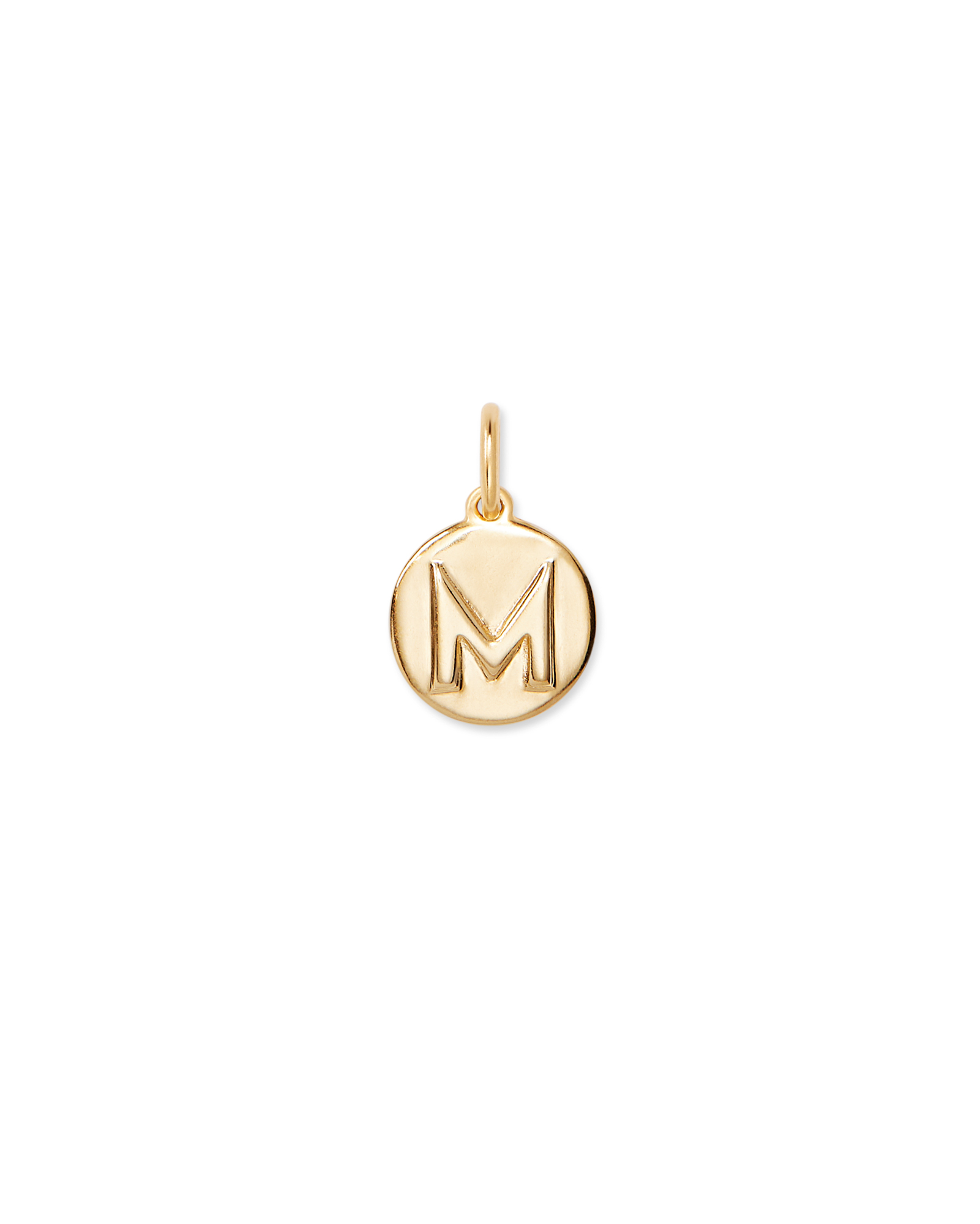 Letter M Coin Charm in 18k Gold Vermeil | Kendra Scott