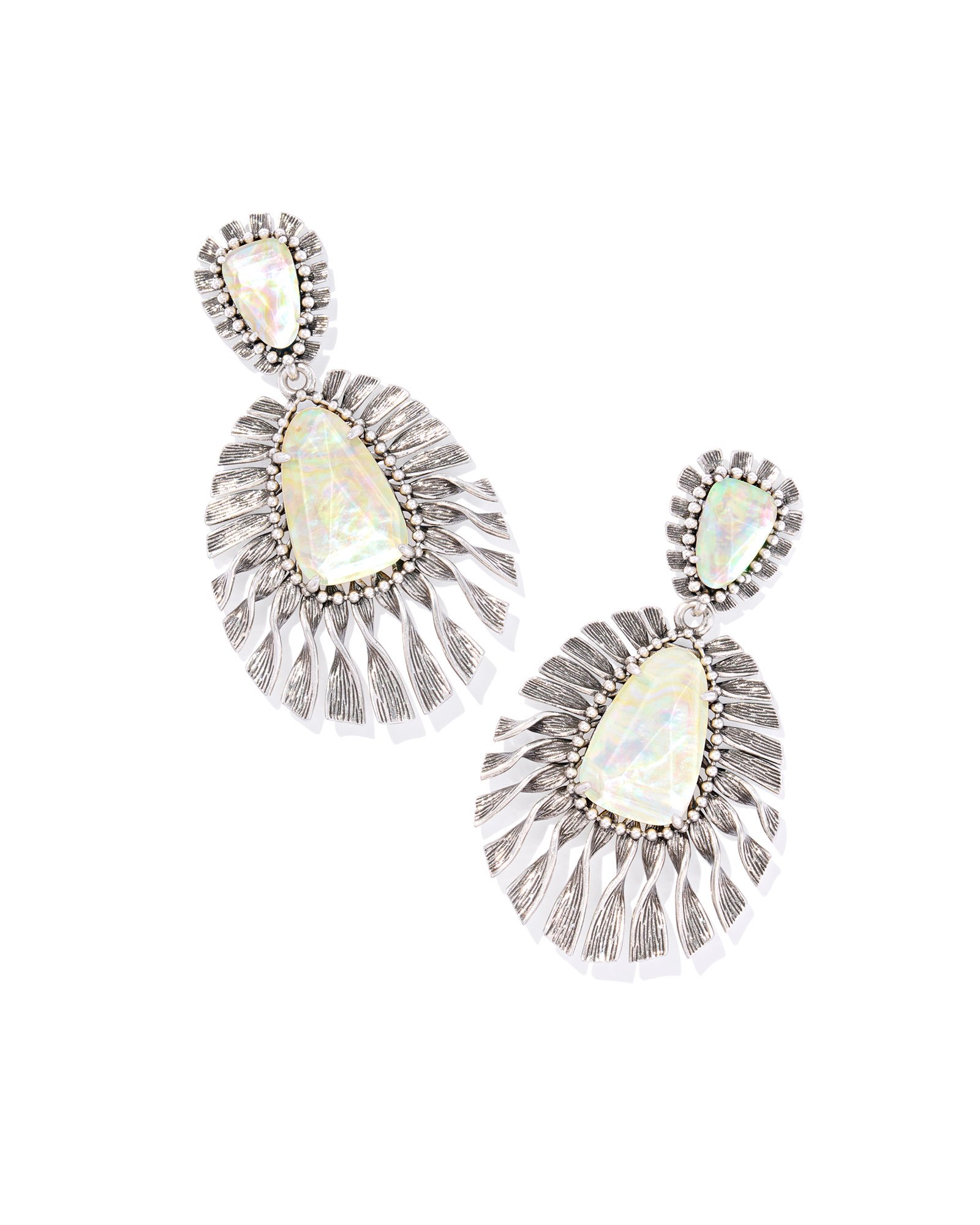 Zahara Vintage Silver Statement Earrings | Kendra Scott
