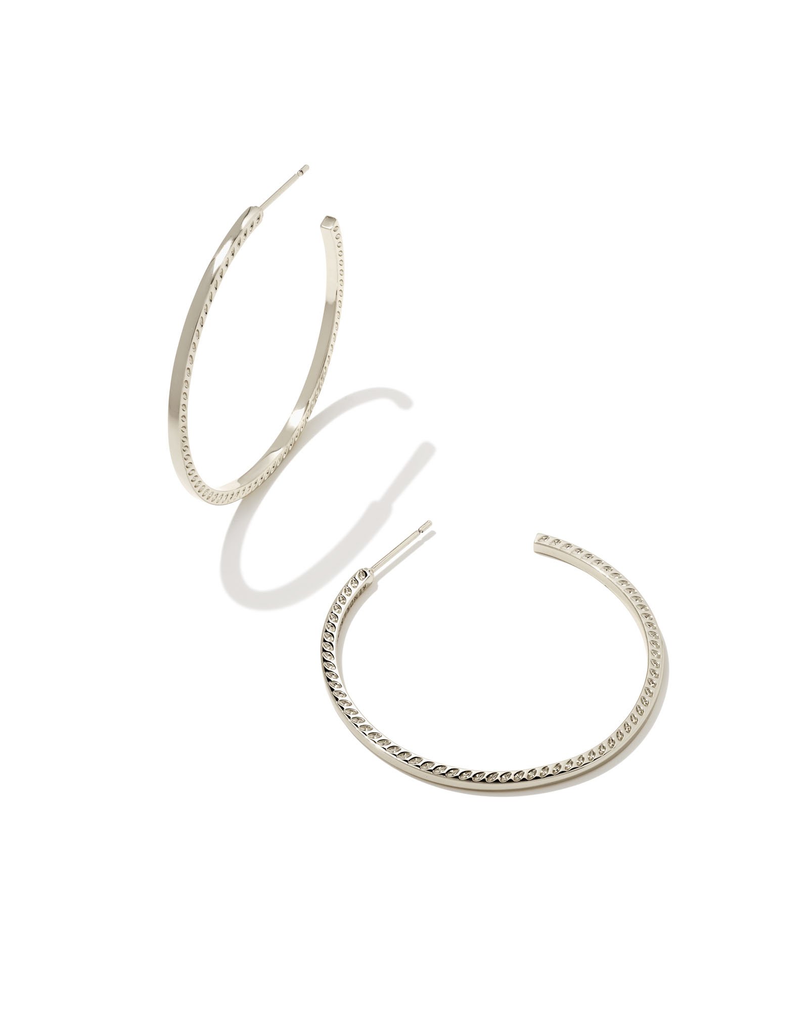 Sylvie Hoop Earrings In Silver Kendra Scott