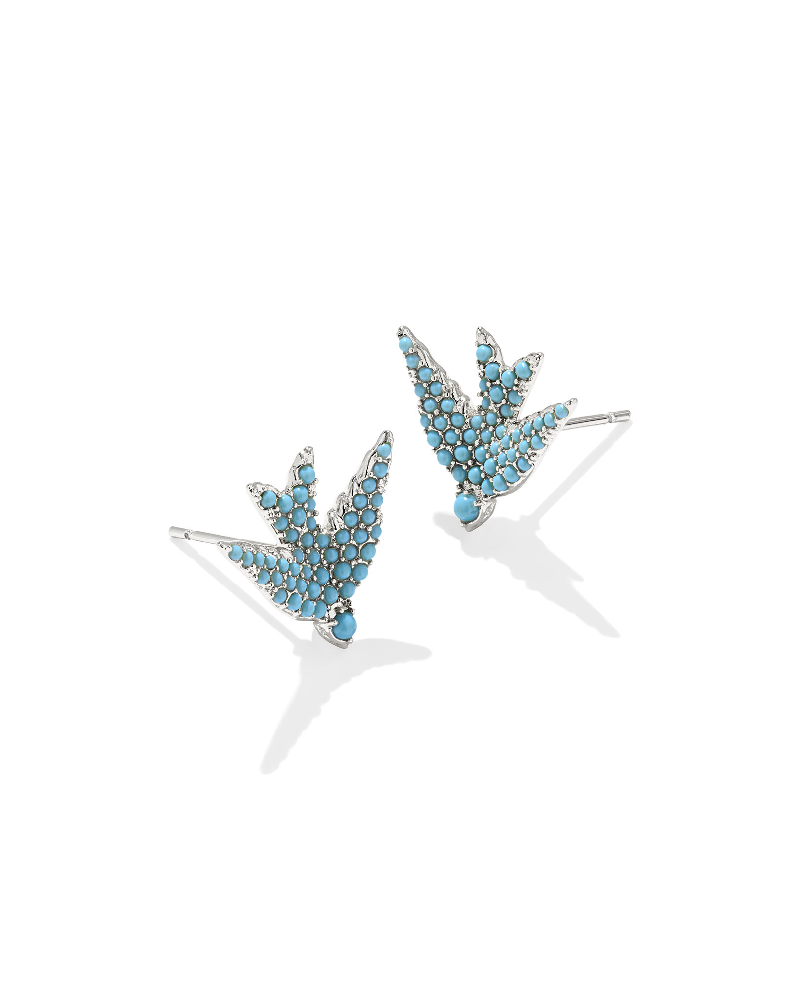 Melody Bird Silver Stud Earrings | Kendra Scott
