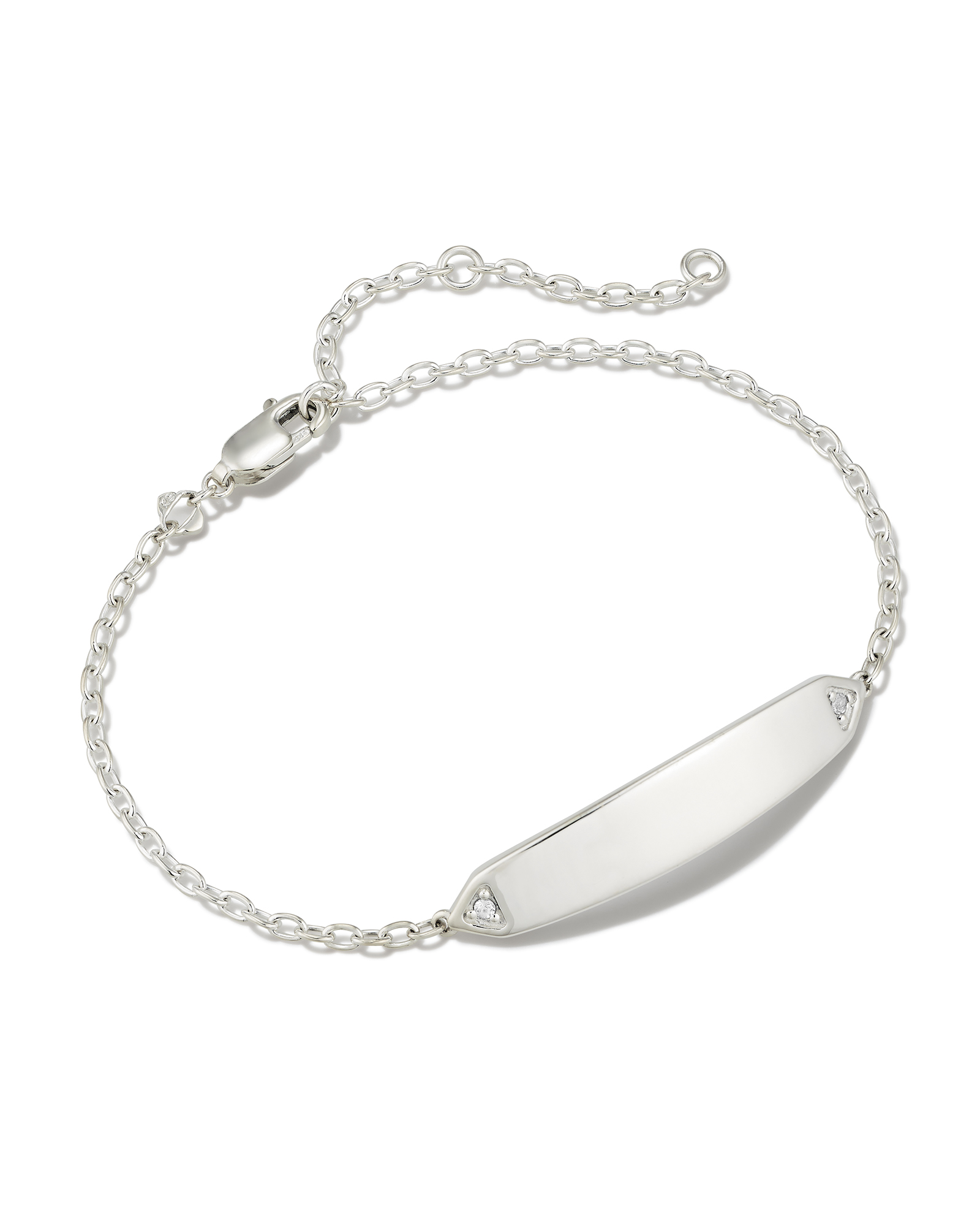 Tinsley Sterling Silver Chain Bracelet in White Topaz | Kendra Scott