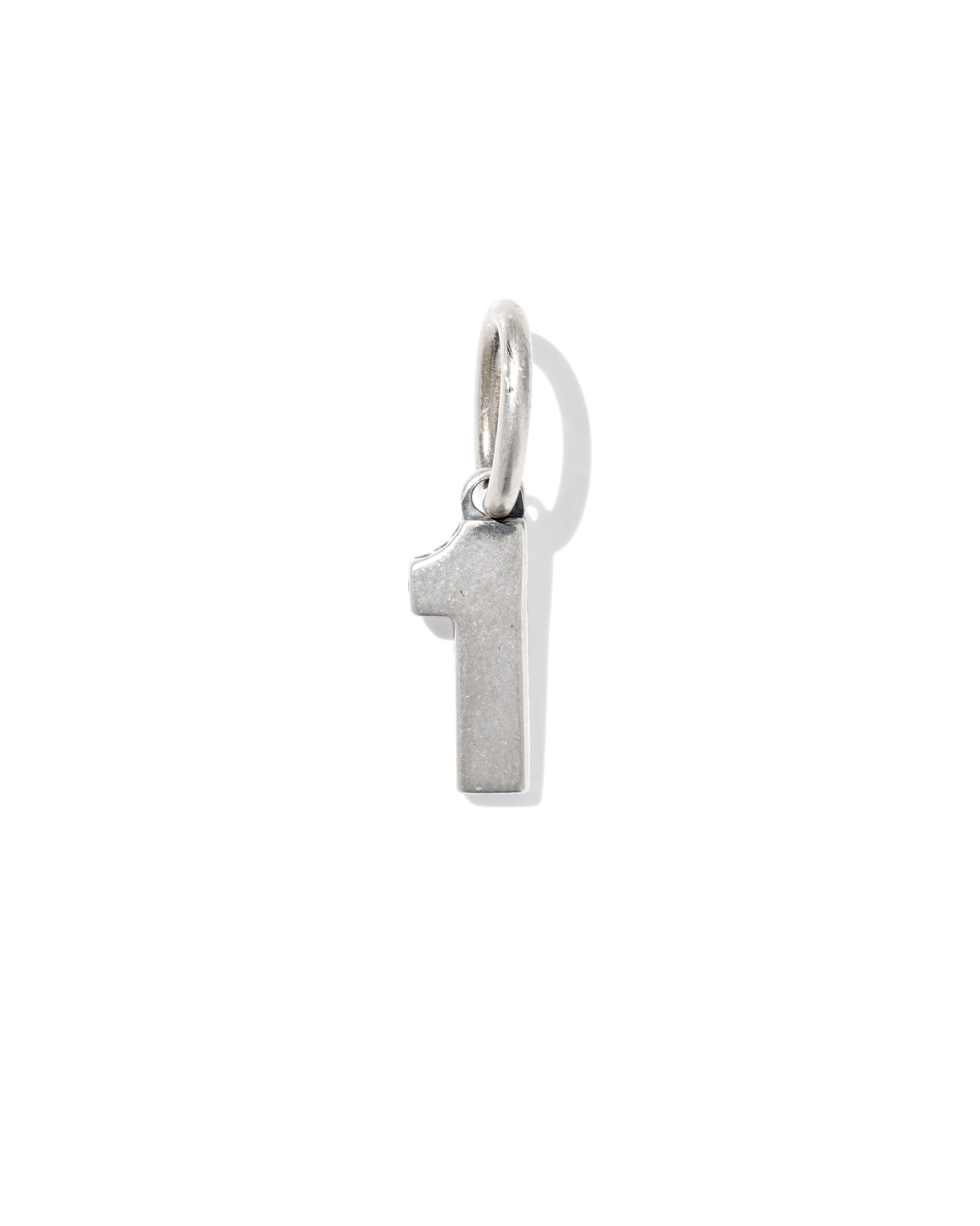 Large Metal Number 1 Oxidized Sterling Silver Charm | Kendra Scott