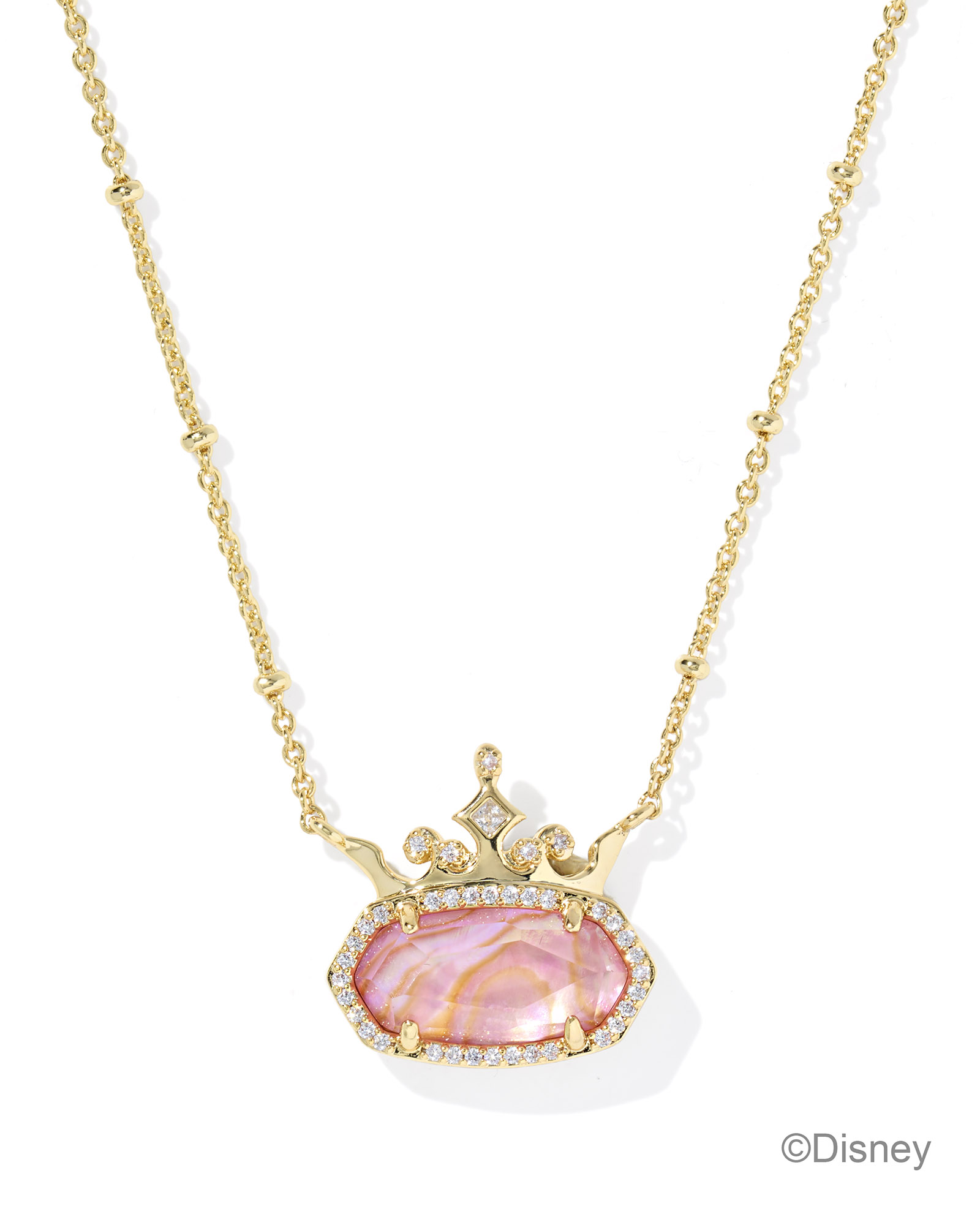 Disney | Kendra Scott Elisa Princess Gold Short Pendant Necklace ...