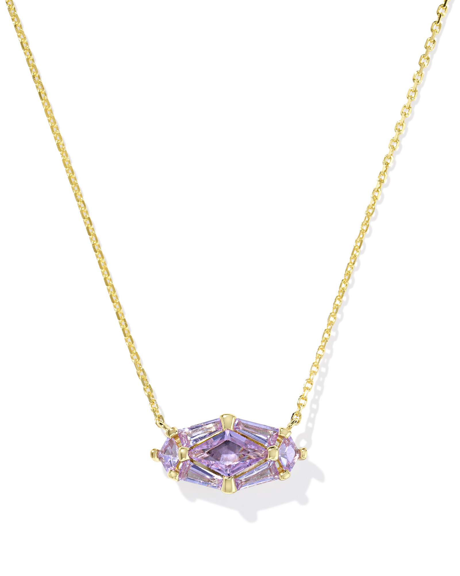 Lindy Rae Elisa Gold Short Pendant Necklace | Kendra Scott