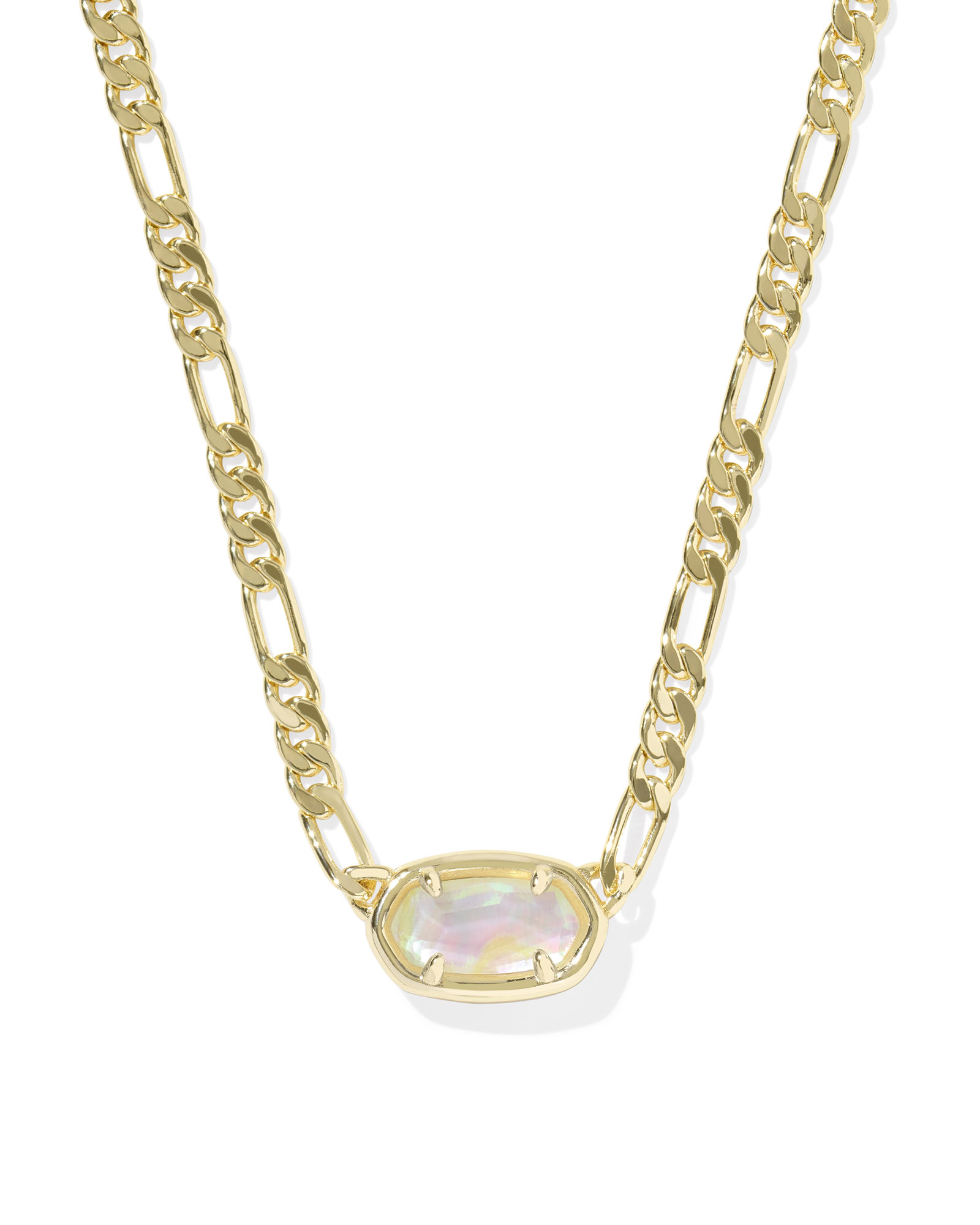 Elisa Gold Figaro Chain Short Pendant Necklace | Kendra Scott