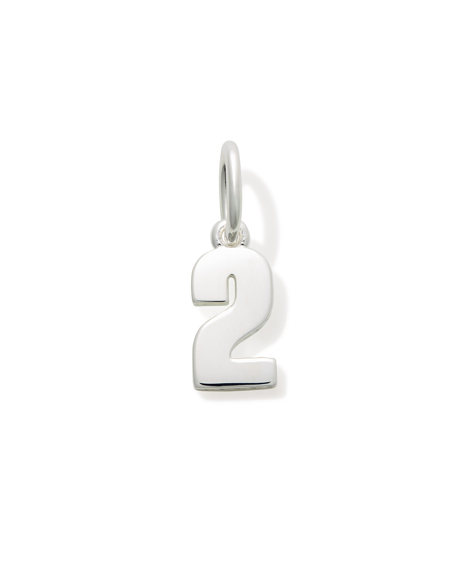 Metal Number 2 Charm in Sterling Silver | Kendra Scott
