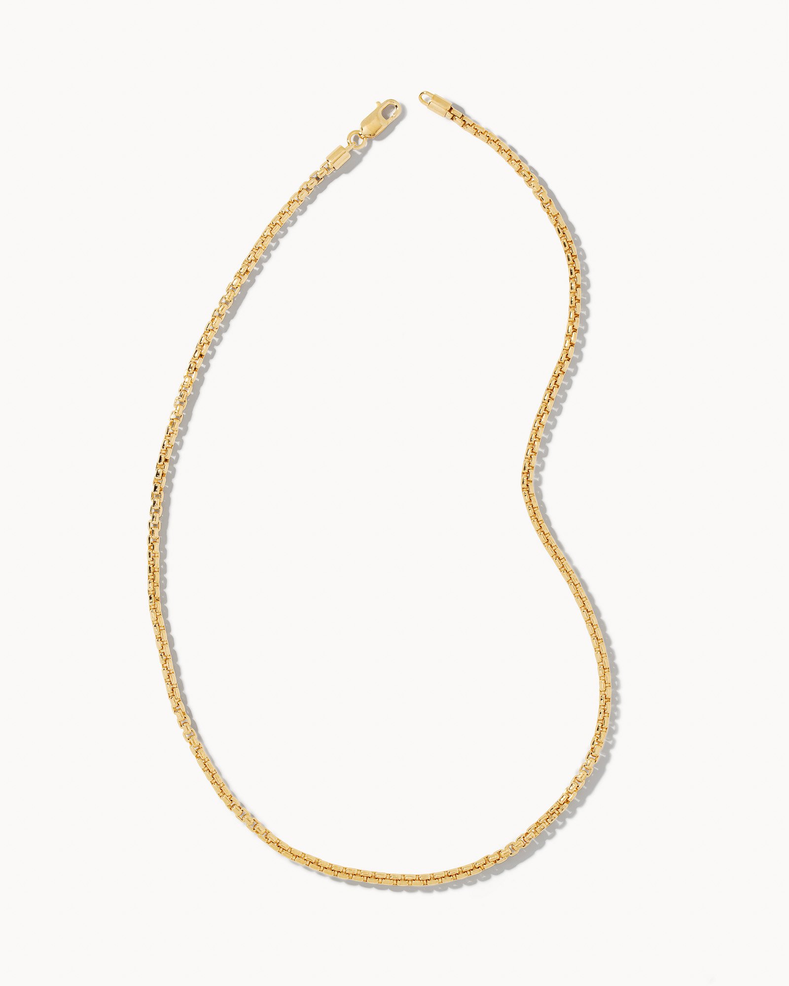 Beck Round Box Chain Necklace in 18k Oxidized Gold Vermeil | Kendra Scott