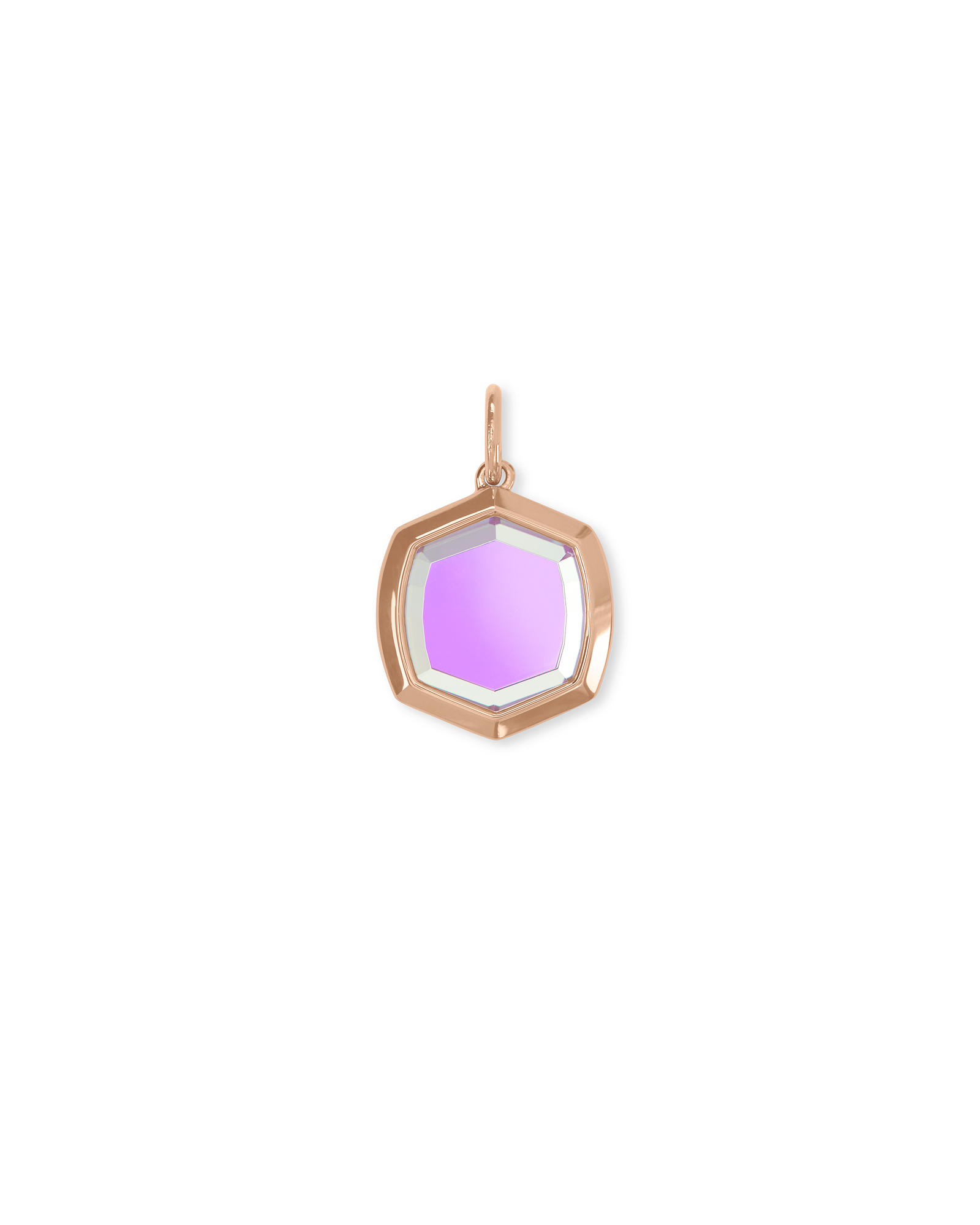 Davis 18k Rose Gold Vermeil Charm in Dichroic Glass | Kendra Scott