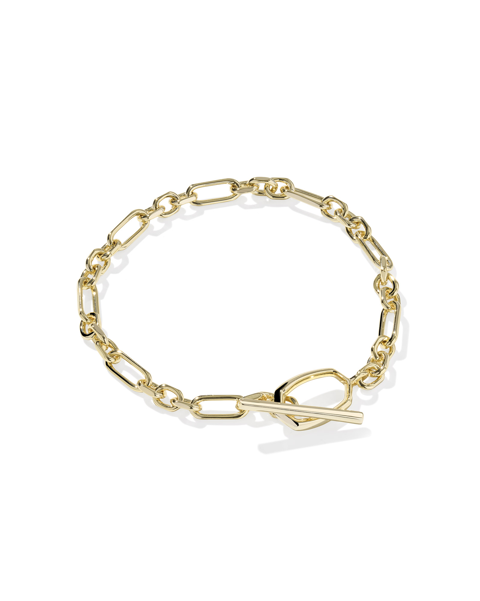 Sylvia Gold Metal Link and Chain Bracelet | Kendra Scott