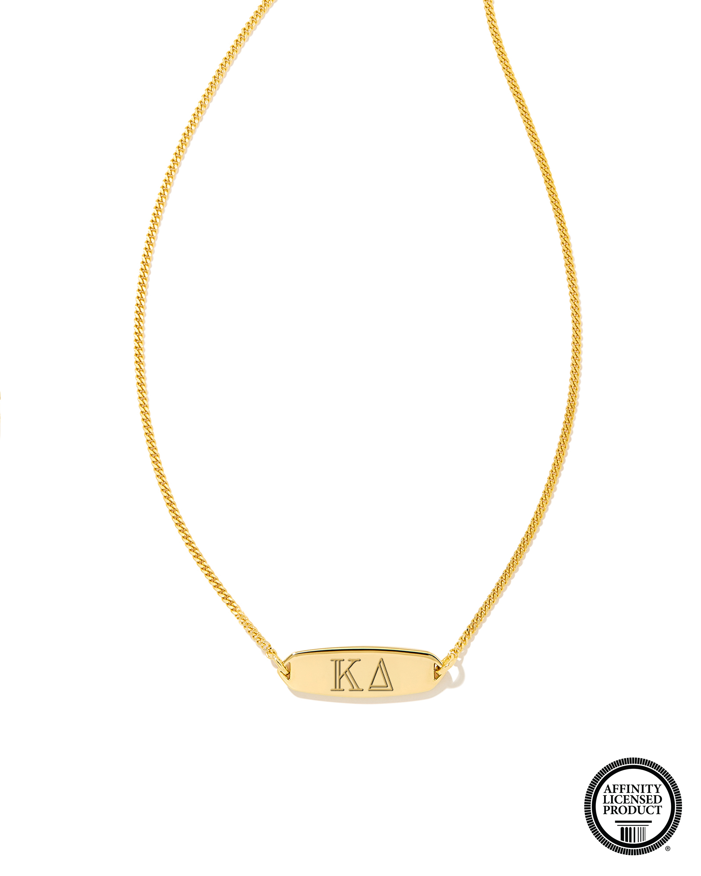 Kappa Delta Pendant Necklace in 18k Gold Vermeil | Kendra Scott