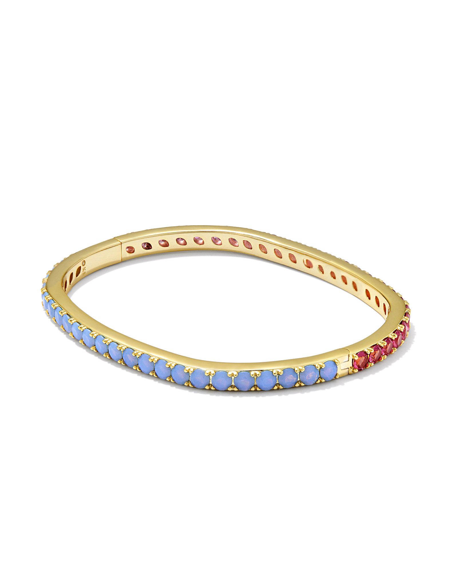Chandler Gold Bangle Bracelet in Pink Blue Mix | Kendra Scott
