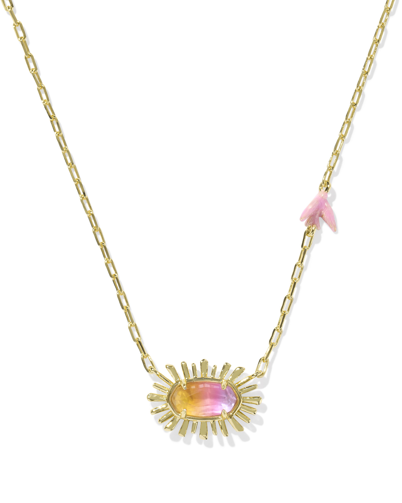 Elisa Bird Gold Short Pendant Necklace | Kendra Scott