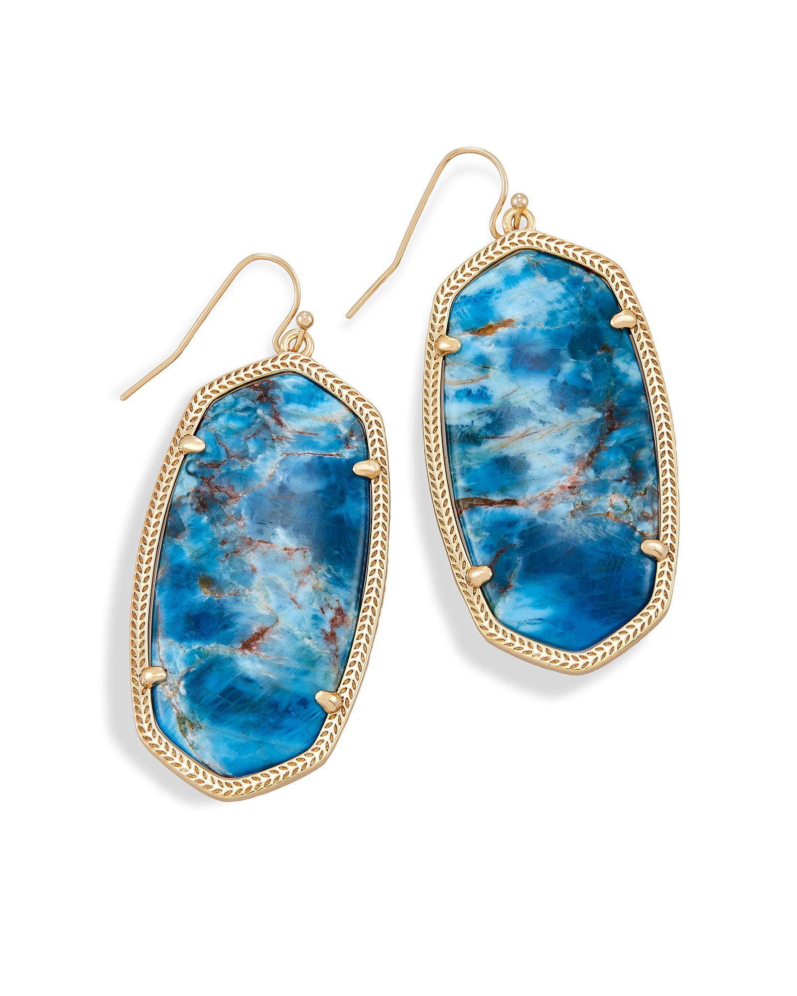 Danielle Statement Earrings in Brass | Kendra Scott