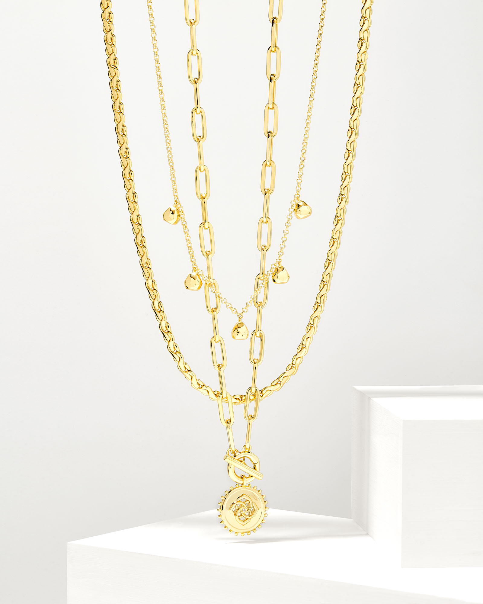 Brielle Necklace Layering Set of 3 in Gold | Kendra Scott